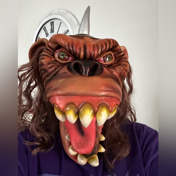 Holiday | Vintage Flying Monkey Demon Scary Unique Animal Mask By Don ...